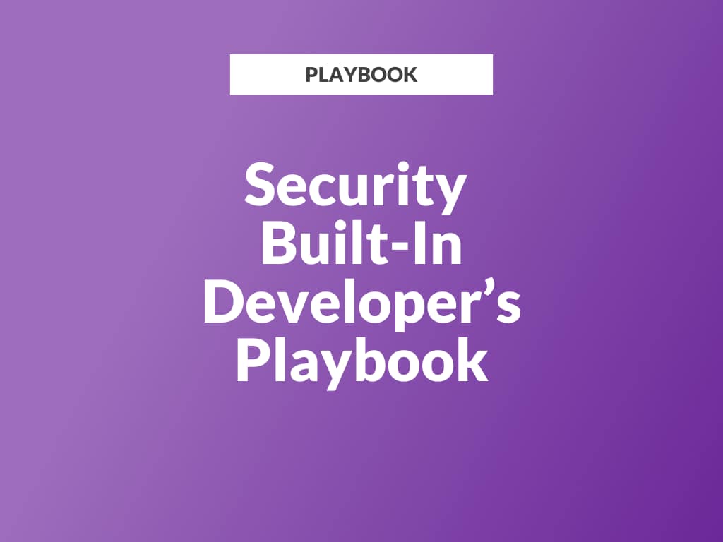 Security Built-in Developer’s Playbook | SafeStack: The #1 Secure Development Training Platform